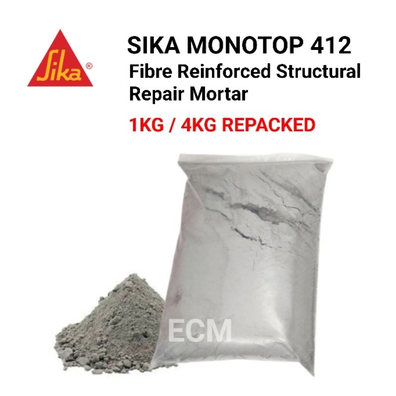 SIKA MONOTOP 412 MY (4KG REPACKED) Single component, fibre Reinforced ...