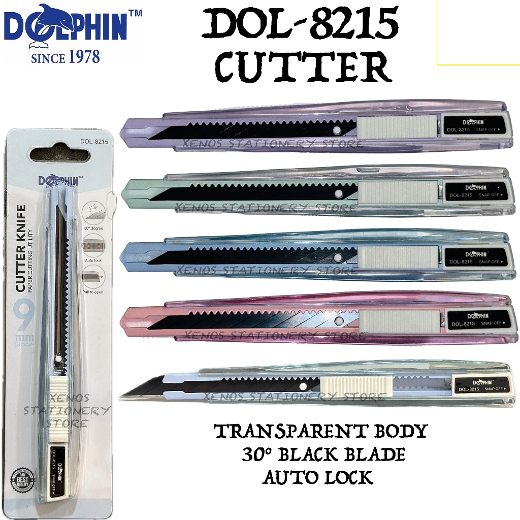 DOLPHIN CUTTER KNIFE DOL-8215 / DOLPHIN DOL-8215 CUTTER KNIFE (READY ...