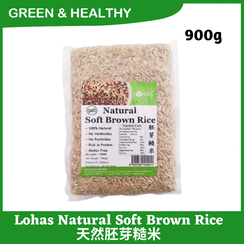 Lohas Natural Soft Brown Rice 天然胚芽糙米 900g | Shopee Malaysia