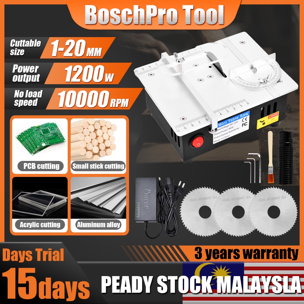 3 Year Warranty Cutting depth 1-20MM 1200W mini multi-function table ...