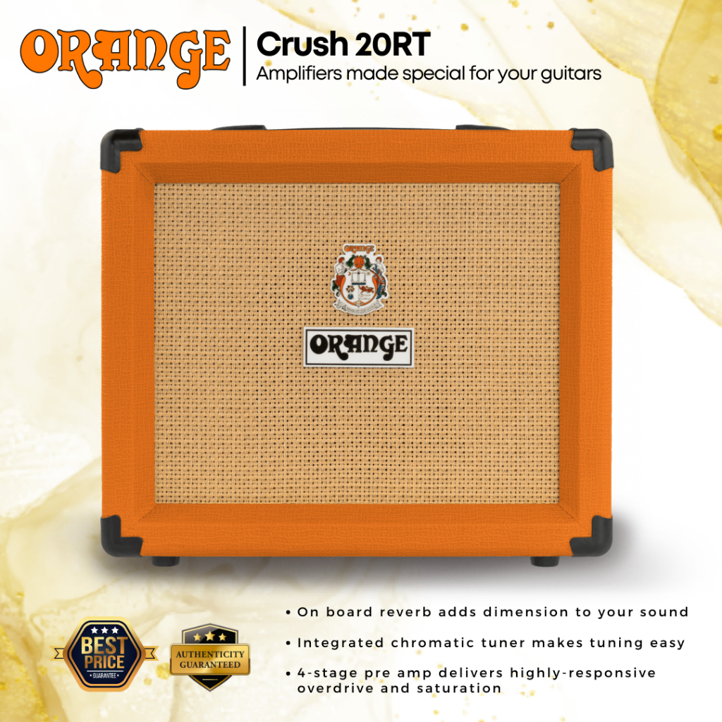 ORANGE Crush 20RT - 20-watt 1x8" Combo Amplifier with Reverb and Tuner ...