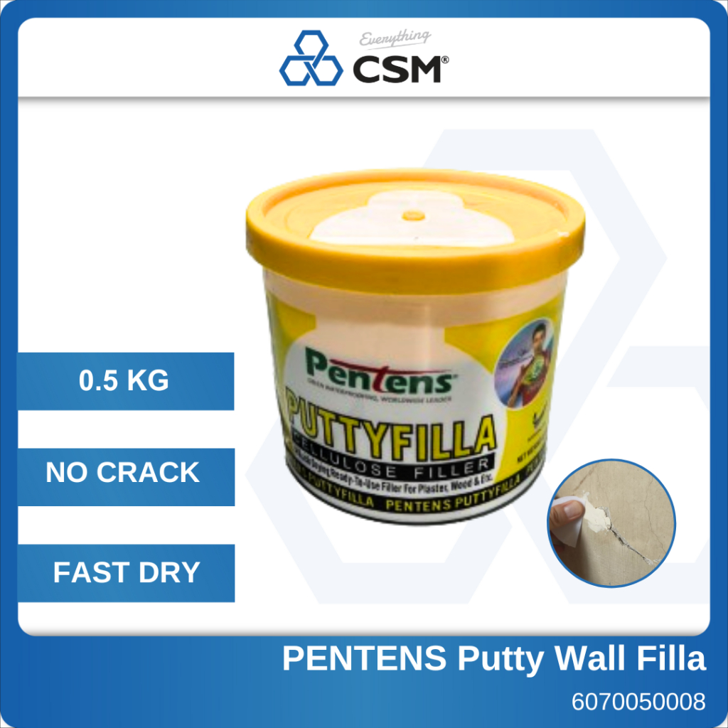 PENTENS 500g Wall Putty Filler Skim Instant Filla for Interior ...