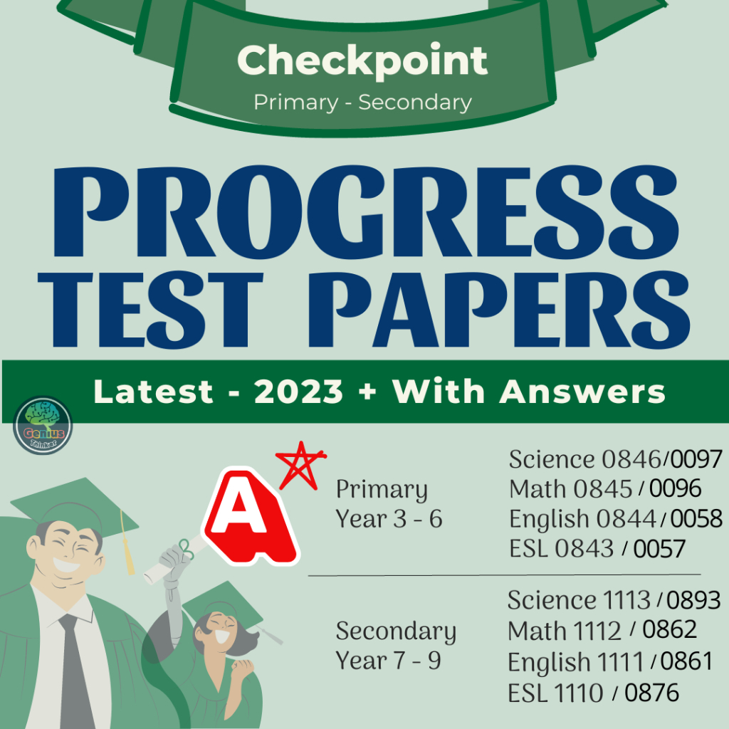 1 Progress Checkpoint Paper & Mark Scheme┃Year 3-9 IGCSE Cambridge Primary/ Lower Secondary ...