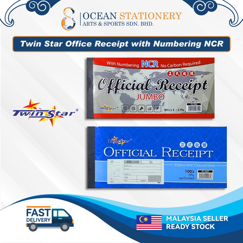 Twin Star Office Receipt with Number NCR | Shopee Malaysia