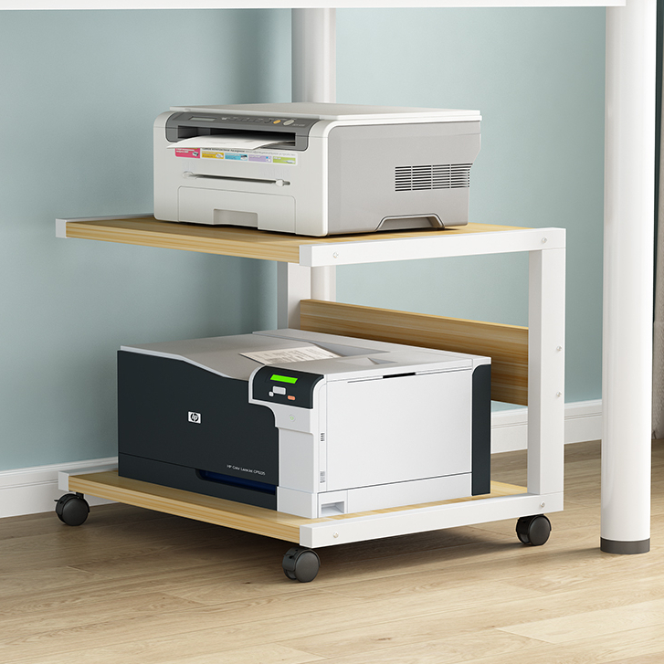 Under-Desk Printer Storage Rack Mobile Host Bracket Home Office File ...