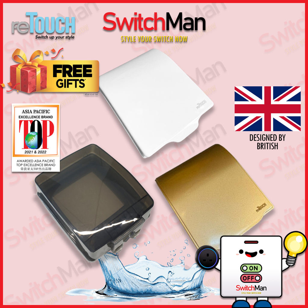 reTouch Ultra Rimless Wall Switch & Socket Weather Water Proof Outdoor ...