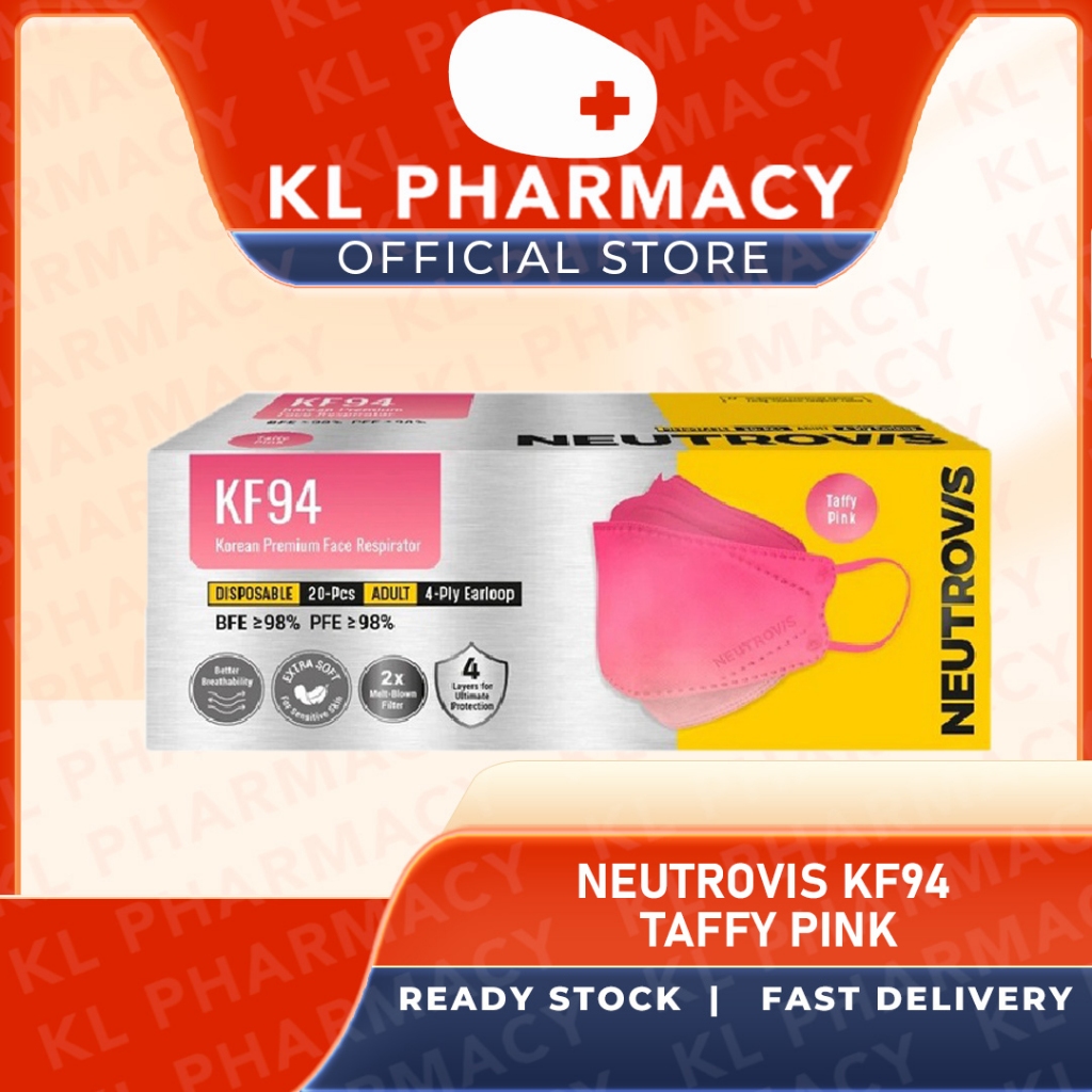KL PHARMACY Neutrovis KF94 Korea Premium Face Respirator 20s - Taffy ...