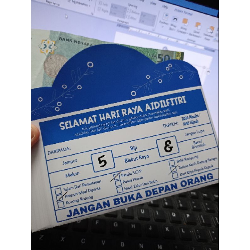 Sampul Raya Viral 2024 versi Plastik Ubat/1PACK /5PCS | Shopee Malaysia