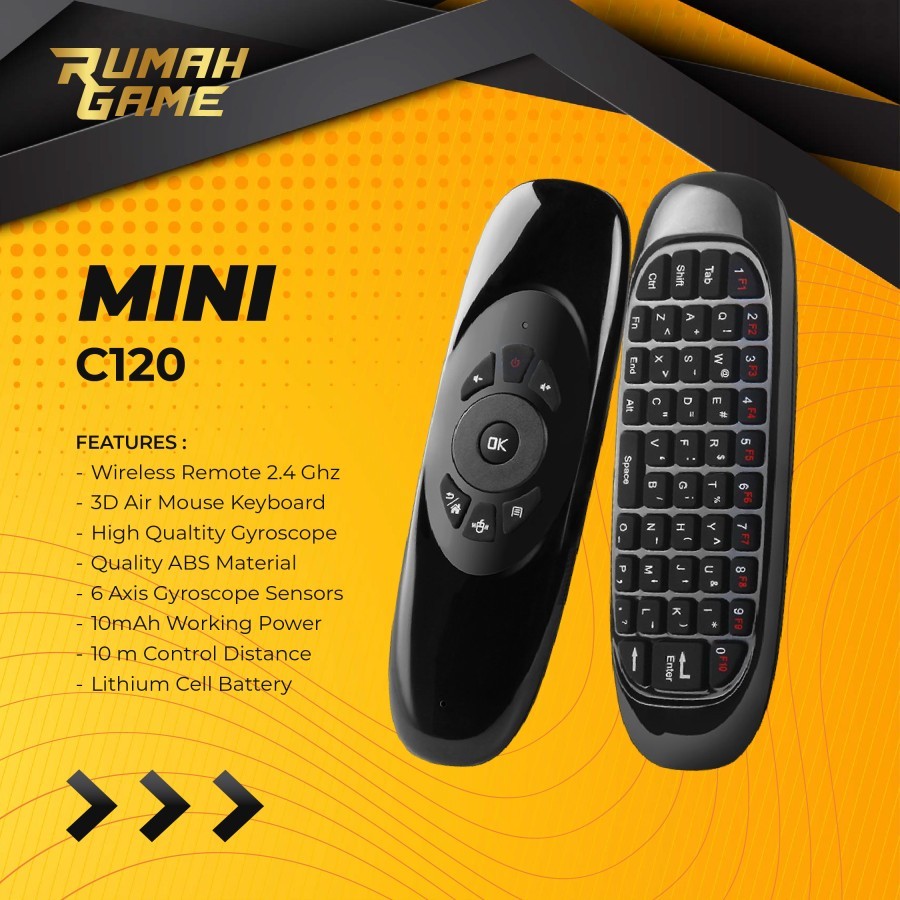 Remote Control LED Color Backlit Wireless Air Mouse Keyboard Android Tv ...