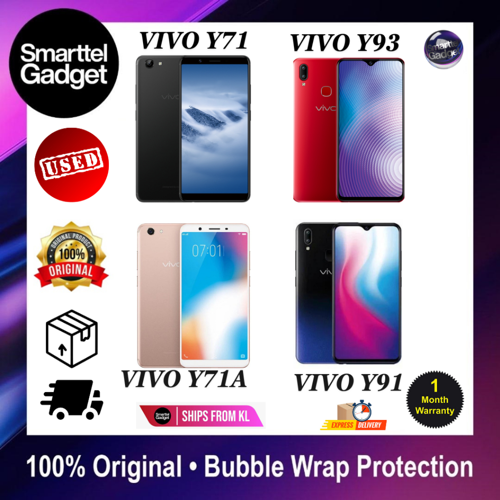 Vivo Y93 | Y71A | Y71 | Y91 2GB+32GB ROM | 3GB+64GB ROM | 4GB+64GB ROM | 8GB+128GB ROM 2 MINGGU ...