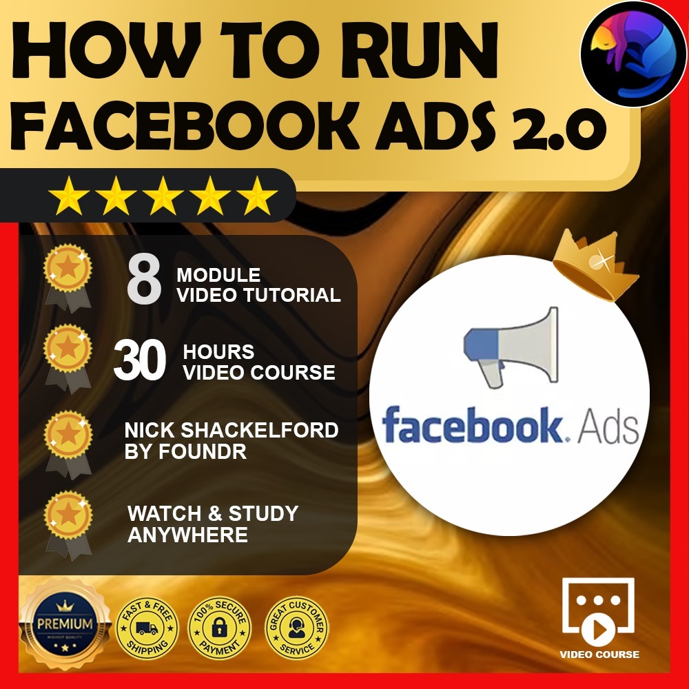 How To Run Facebook Ads - Nick Shackelford Best Seller 8 Module Video Tutorial , 30 Hours Video ...
