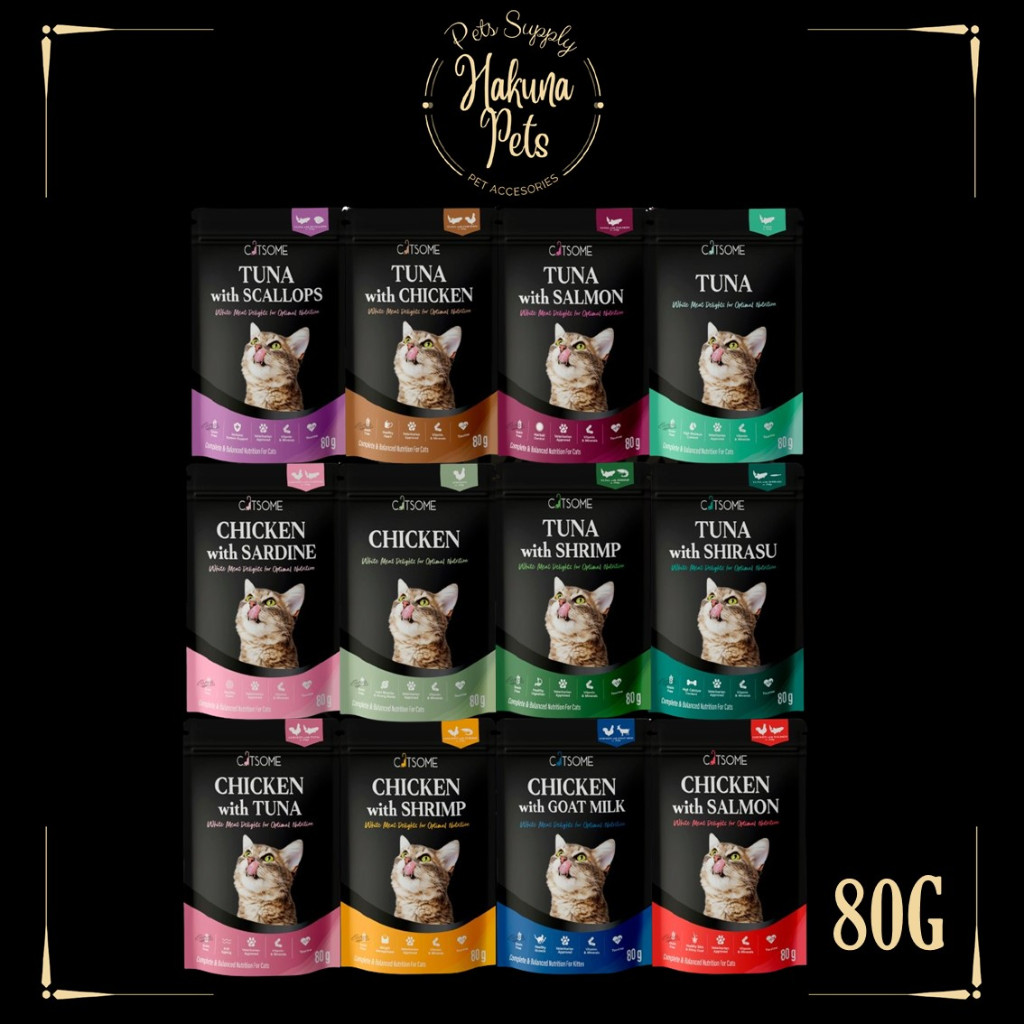 Catsome Wet Food Pouch 80G / Sniffly Wet Food Pouch 70G - Grain Free ...