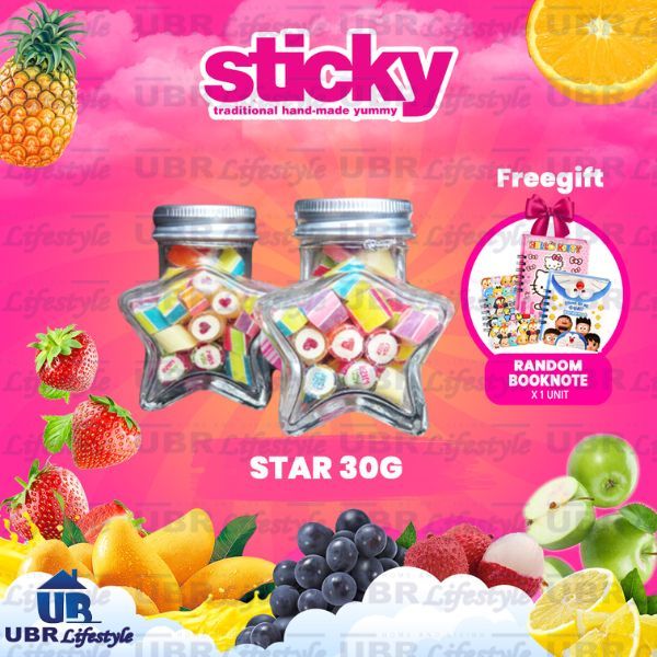 (FG 🎁) Sticky Candy Star Mix Rock 30gm Viral Handmade Candy Snack ...