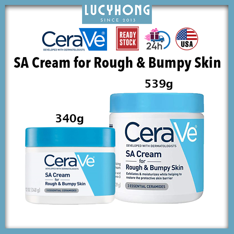 Cerave SA Cream for Rough & Bumpy Skin 340g/539g Moisturizing cream to ...