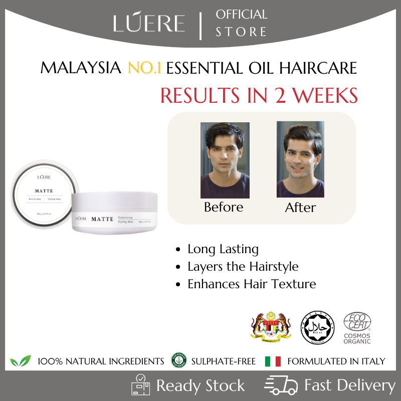 LUERE Haircare Matte Styling Wax 100g | Shopee Malaysia