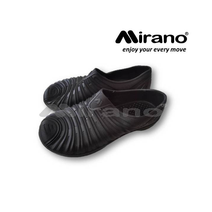 PVC Black Shoe FLAT/Kasut Getah Hitam RATA Kampung AD/Hiking Shoes ...