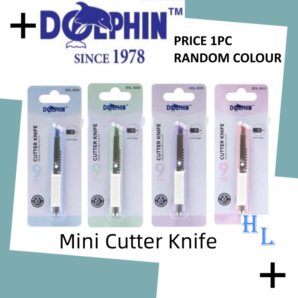 Dolphin Cutter Knife 9mm（Mini）DOL-8202 | Shopee Malaysia