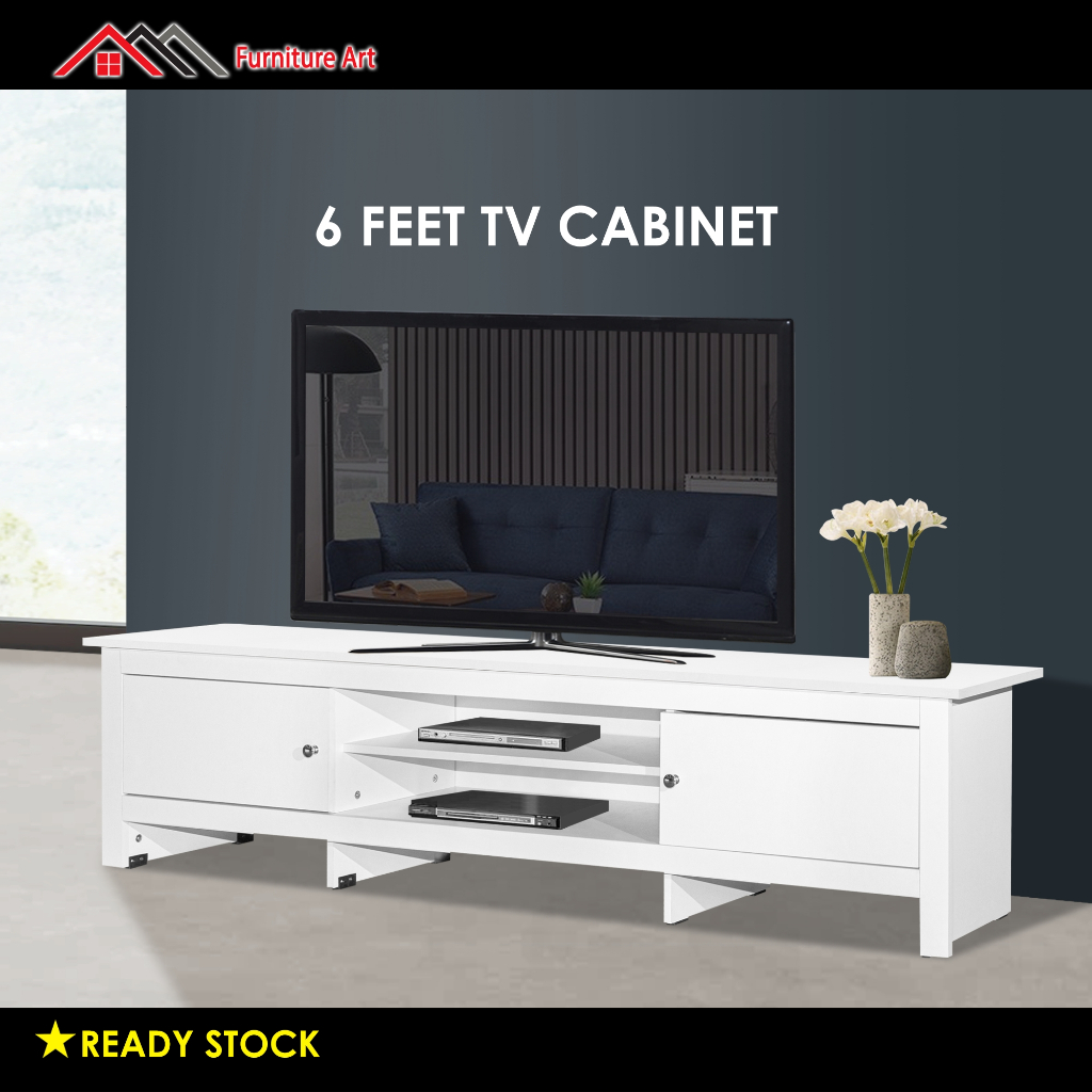 Furniture Art Design 6 Feet TV Cabinet /TV Console/ Media Storage/ Rak ...