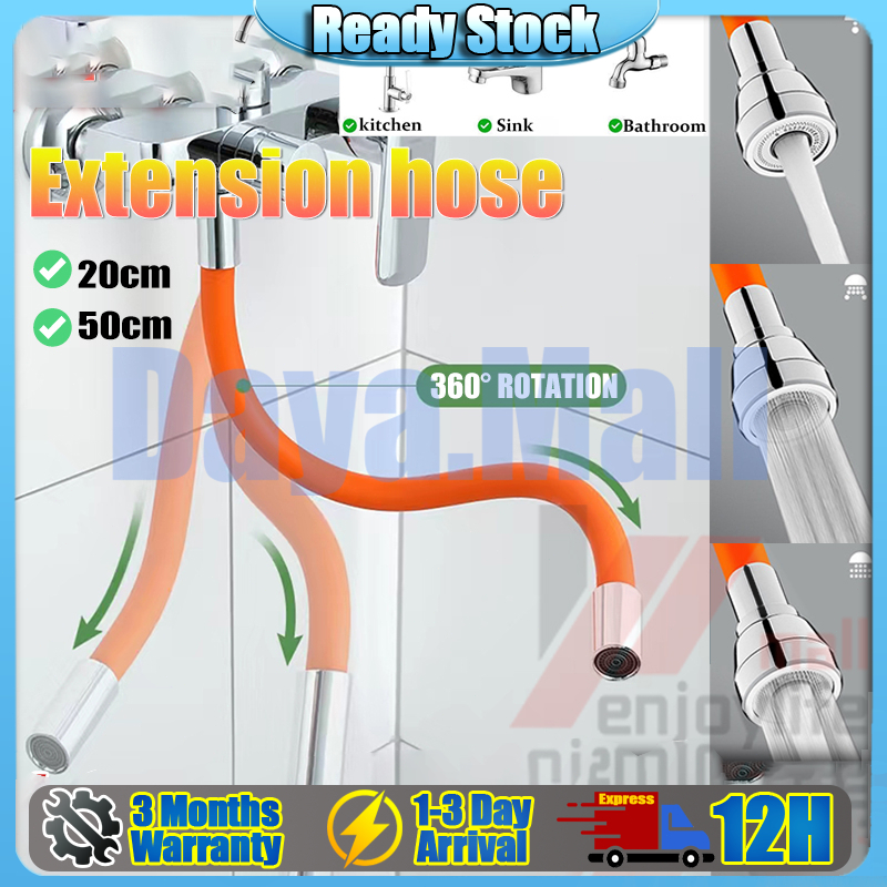 Faucet Extension Adjustable Water Tap Extension 360 Degree Rotating ...