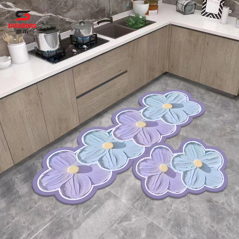 M (40*60 +40*120cm) 2 in 1 Crystal Velvet kitchen mat / Rugs / Floor ...