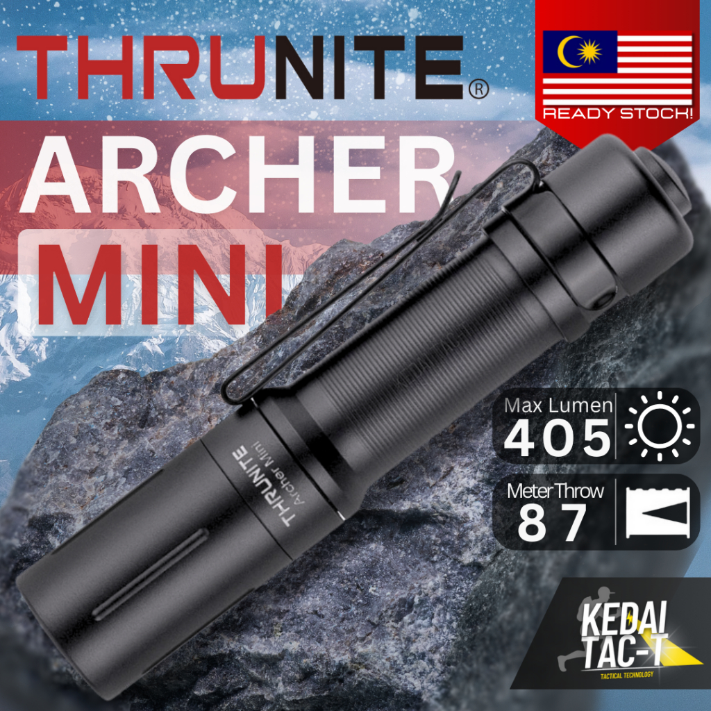 THRUNITE Archer Mini - 405 LUMEN EDC Rechargeable Flashlight - ORIGINAL ...