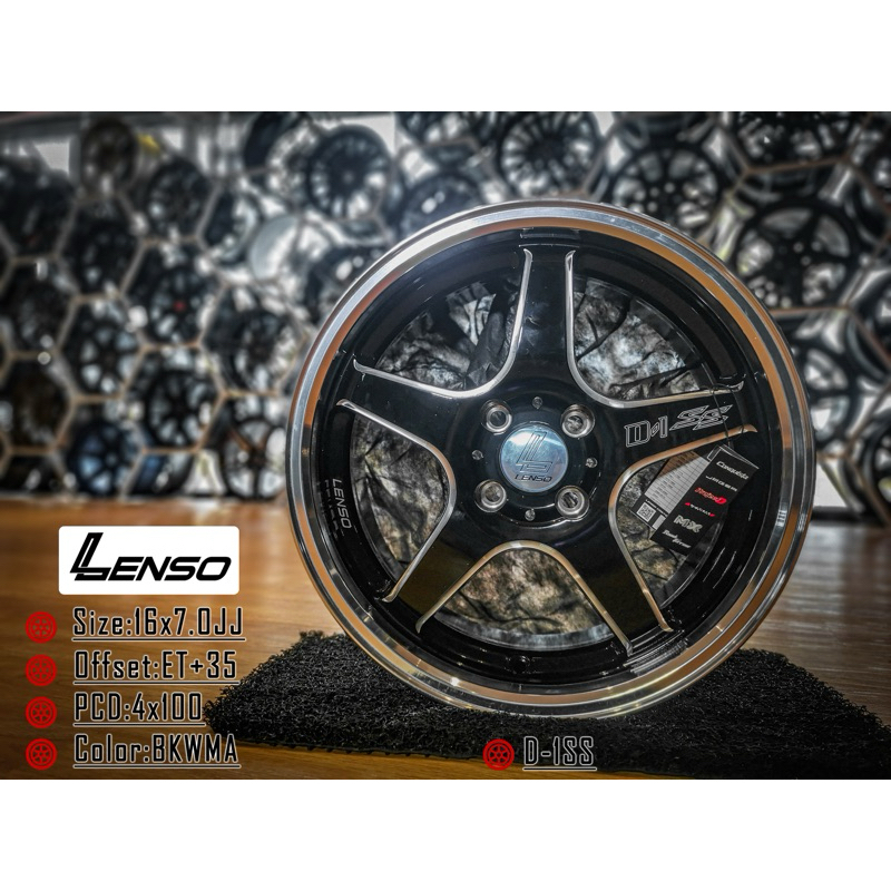 Lenso D-1SS 16 X 7.0JJ 4X100 BKWMA（318） | Shopee Malaysia