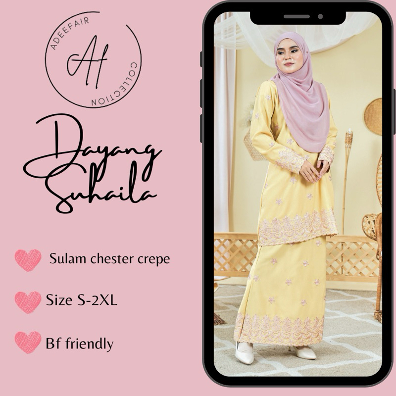 BAJU KURUNG SULAM SONGKET DAYANG SUHAILA (READY STOCK, SAIZ S HINGGA ...