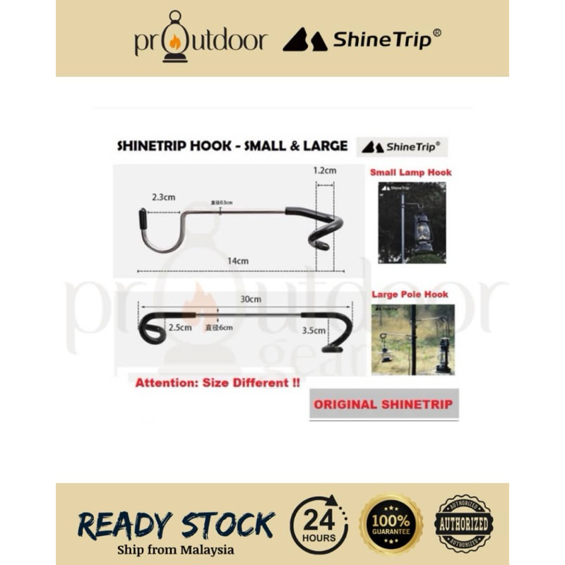 Shine Trip Hook Camping Fun Light Pole Stainless Steel Pig Tail Storage ...
