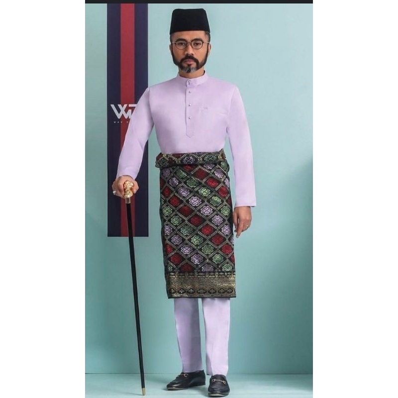 Baju Melayu Sarip Dol slim fit -Starvilion- Purple Lilac | Shopee Malaysia