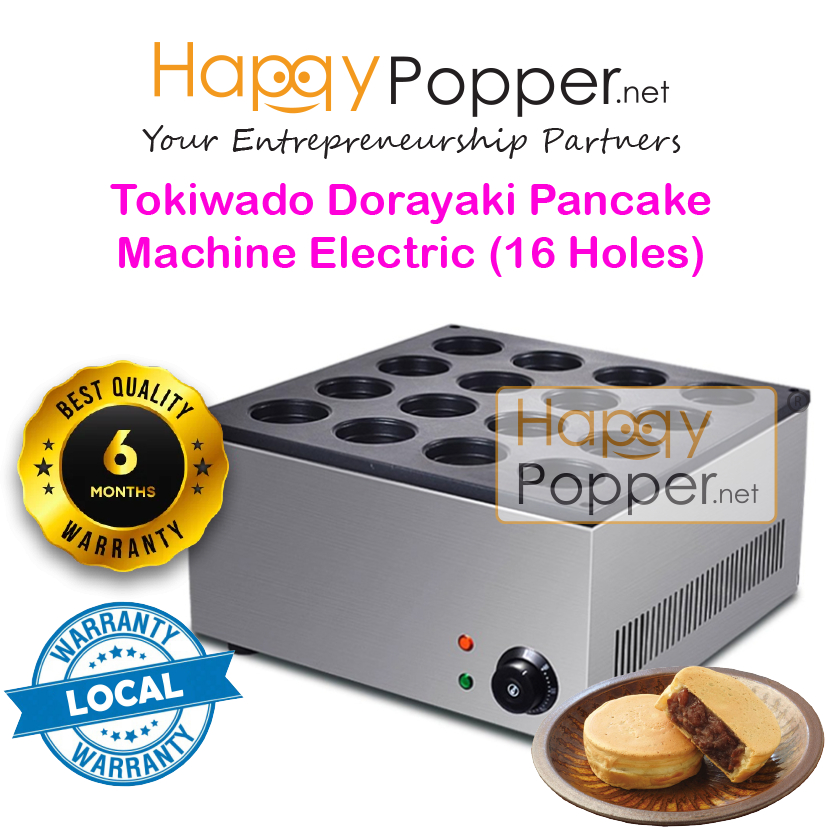 Happypopper Tokiwado Dorayaki Pancake Machine Electric(16 Holes ...
