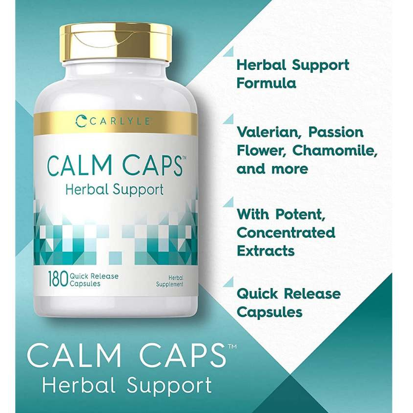 Carlyle Calm Caps 180 Quick Release Capsules (USA) | Shopee Malaysia