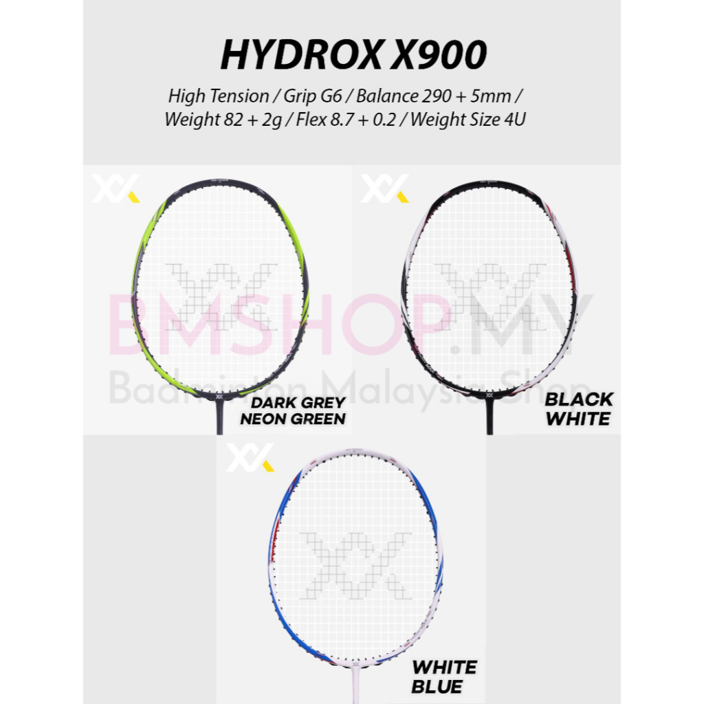 MAXX Racket Hydrox X900 (Free Stringing Service, Free String Yonex ...