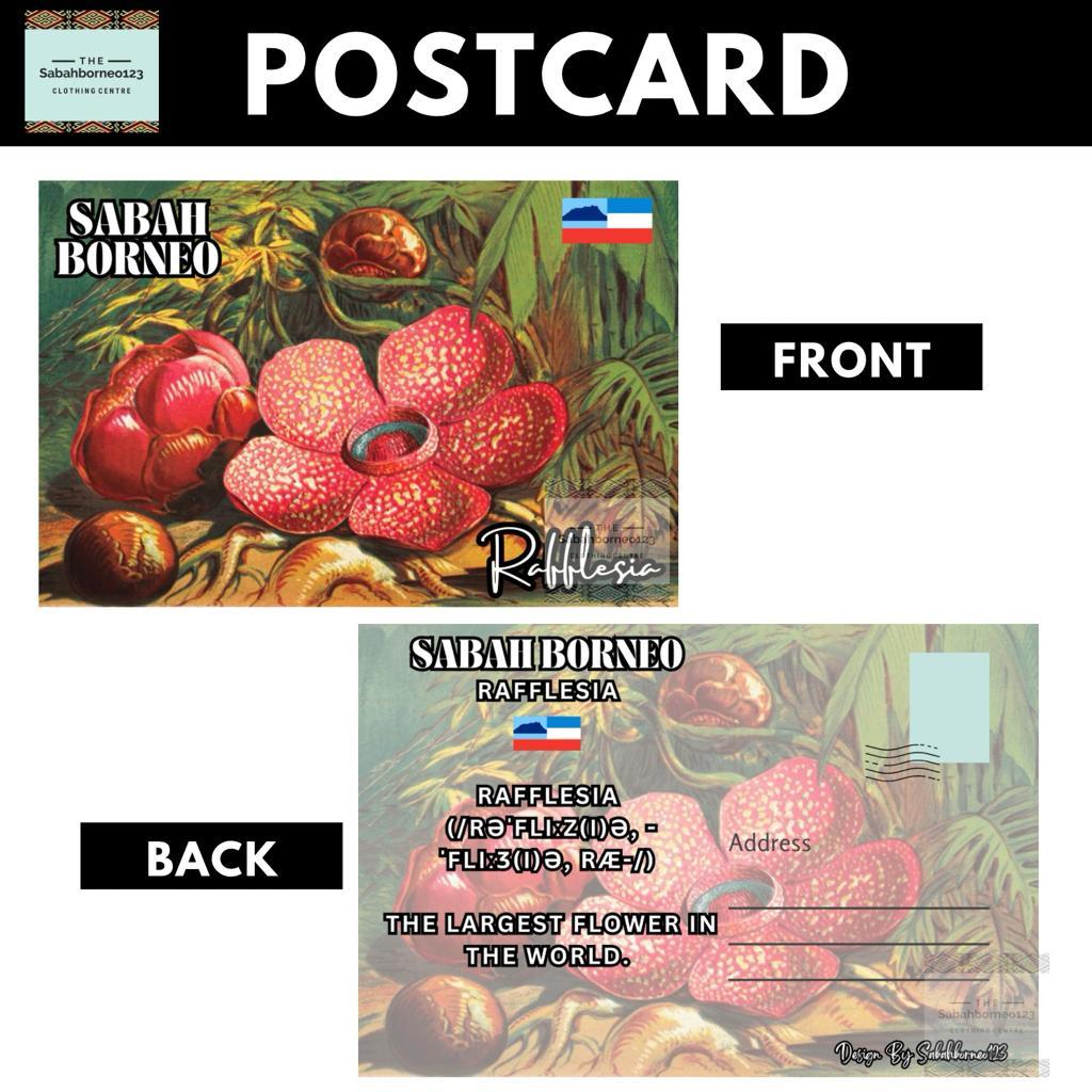 Rafflesia Poskad Postcards sabah souvenir | Shopee Malaysia