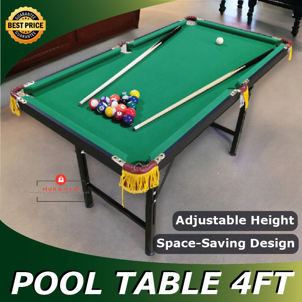 Pool Table Mini 120cm Adjustable Meja Pool billiard table Mini Pool ...