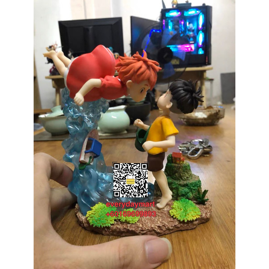 PONYO ON THE CLIFF 15cm ACTION FIGURE TOYS STATUES波妞宗介悬崖上的金鱼姬宫崎骏动画系列手办 ...