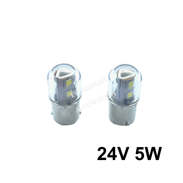 BA15S 24V 240V 5W 15mm Single Contact White LED Bulb Indicator Light | Shopee Malaysia