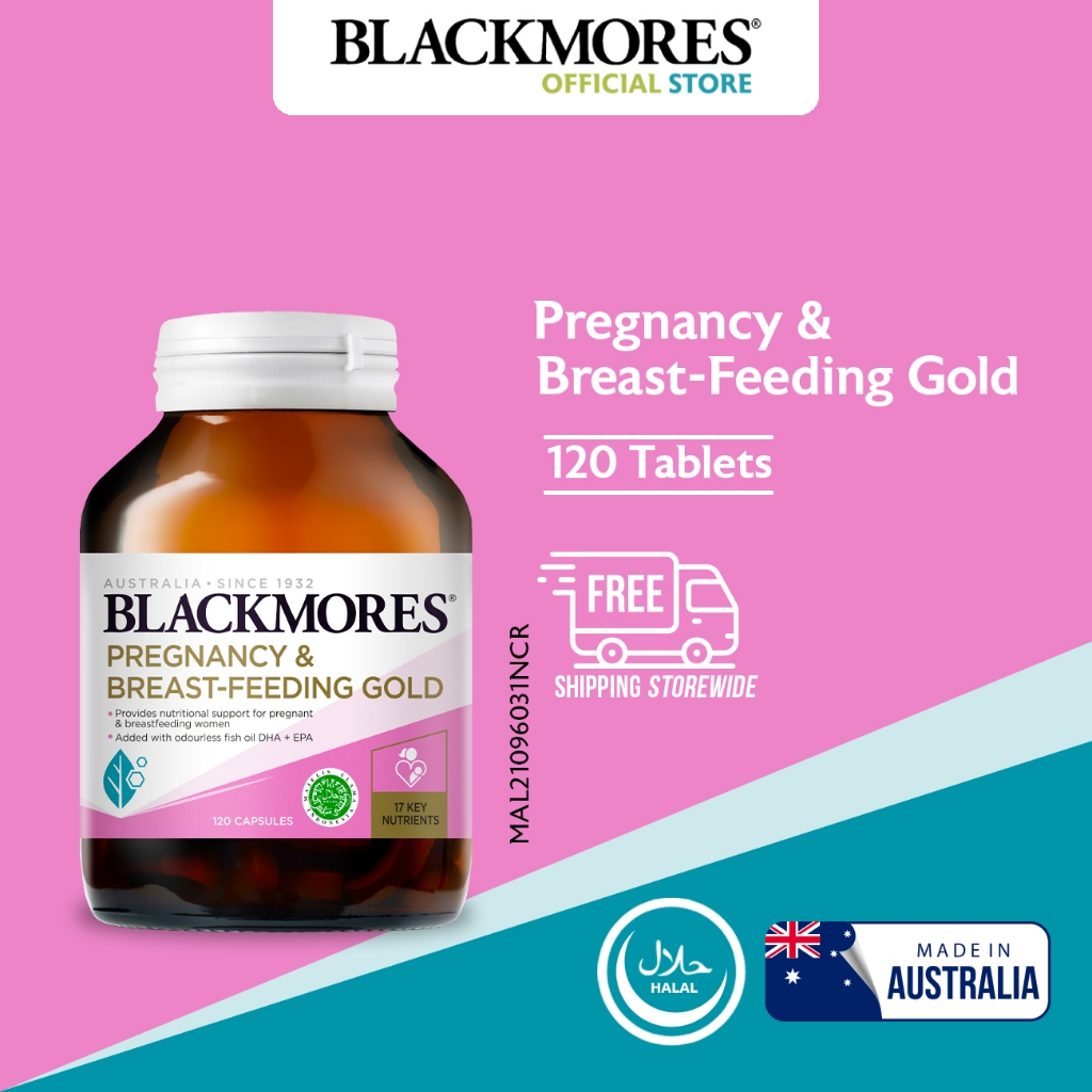 Blackmores Pregnancy & Breast-Feeding Gold 120s - Provides Nutrients ...