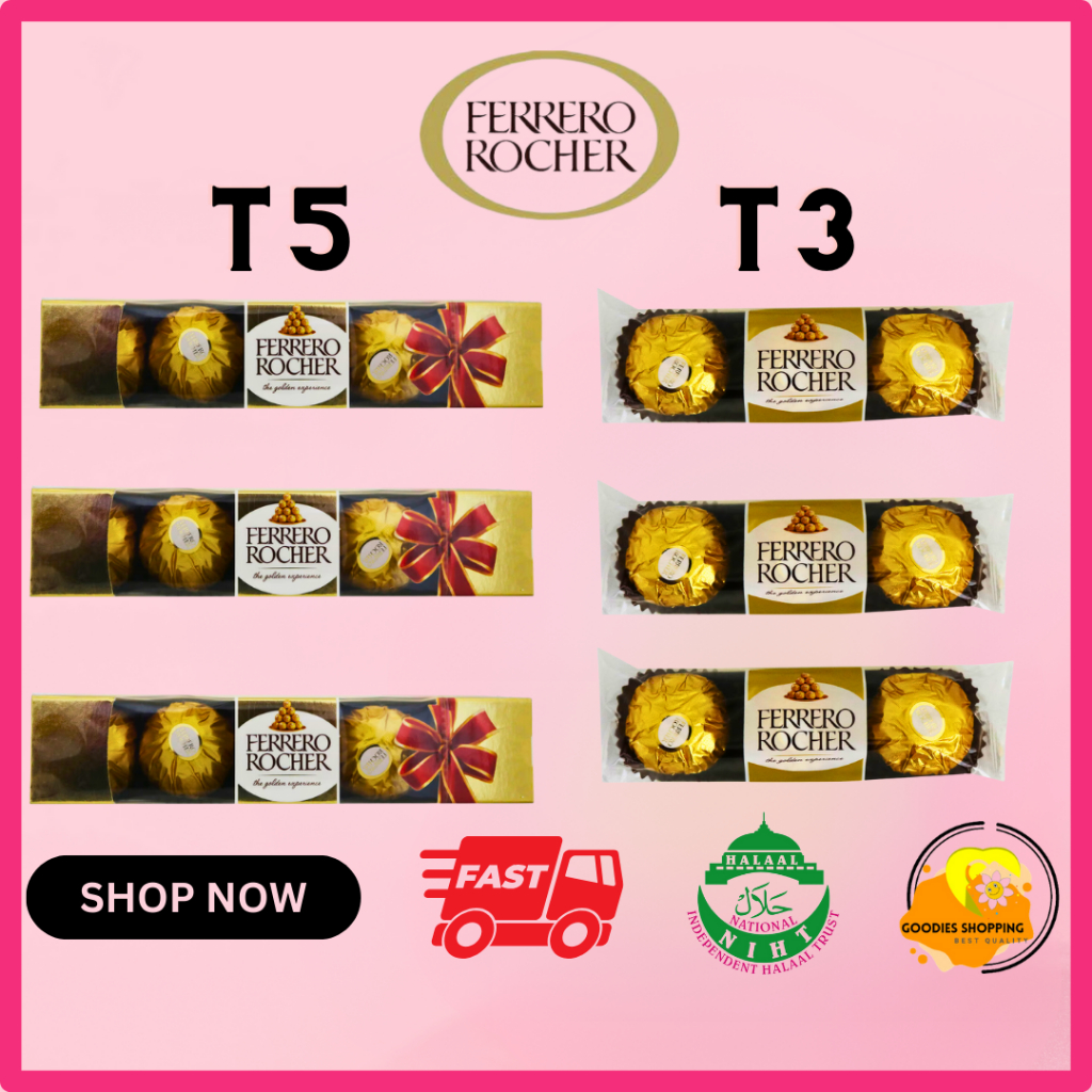 Ferrero Rocher Fine Hazelnut And Milk Chocolate (T3/T5) | Shopee Malaysia