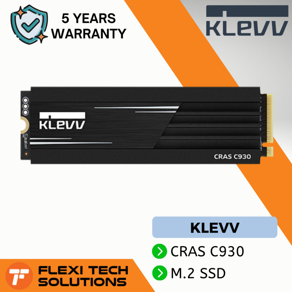 Flexi Tech KLEVV CRAS C930 M.2 NVMe PCle Gen4x4 SSD 1TB | Shopee Malaysia