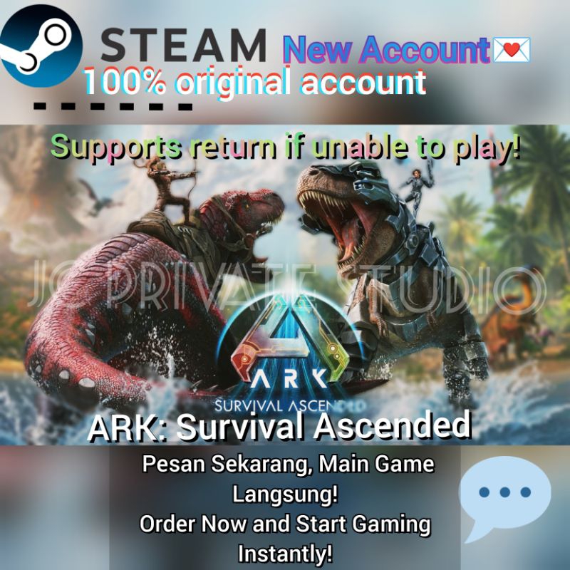 Ark ARK: Survival Ascended （PC Game Steam Account｛Can Change All ...