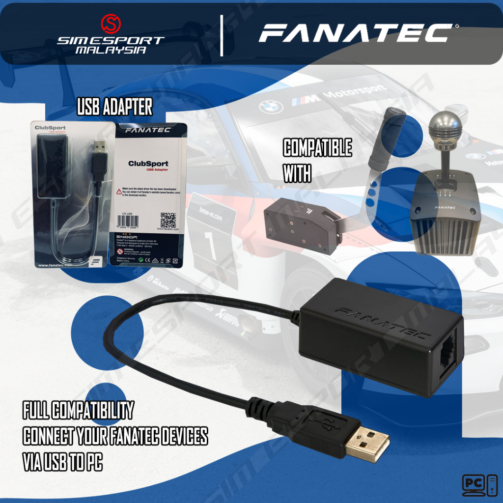 Fanatec ClubSport USB Adapter (PC ONLY) | Shopee Malaysia