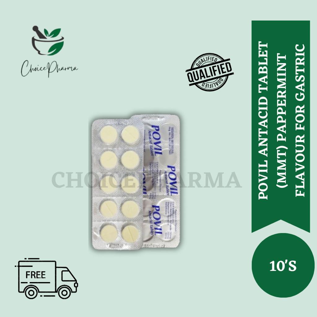POVIL Antacid Chewable Tablet - For Digestion & Gastric Pain | Shopee ...