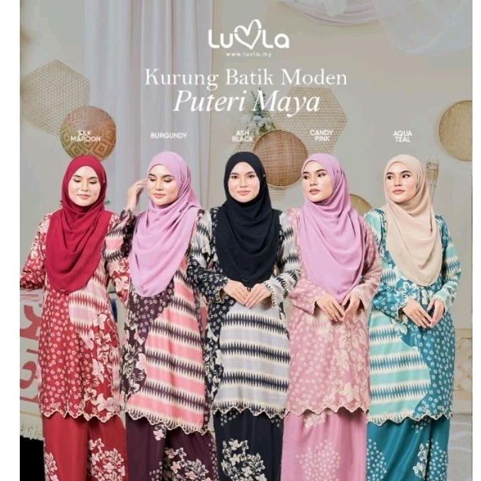 Baju Kurung Moden Batik Puteri Maya Puteri Sari | Shopee Malaysia