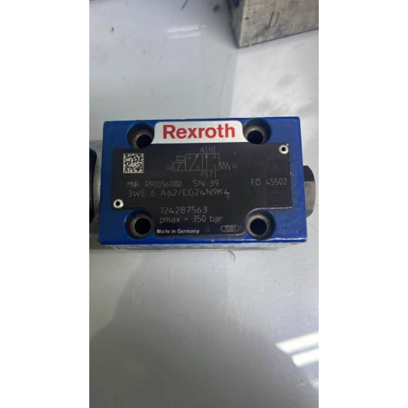 REXROTH SOLENOID VALVE BLOCK 3WE6A62/EG24N9K4 3WE 6 A62/EG24N9K4 ...