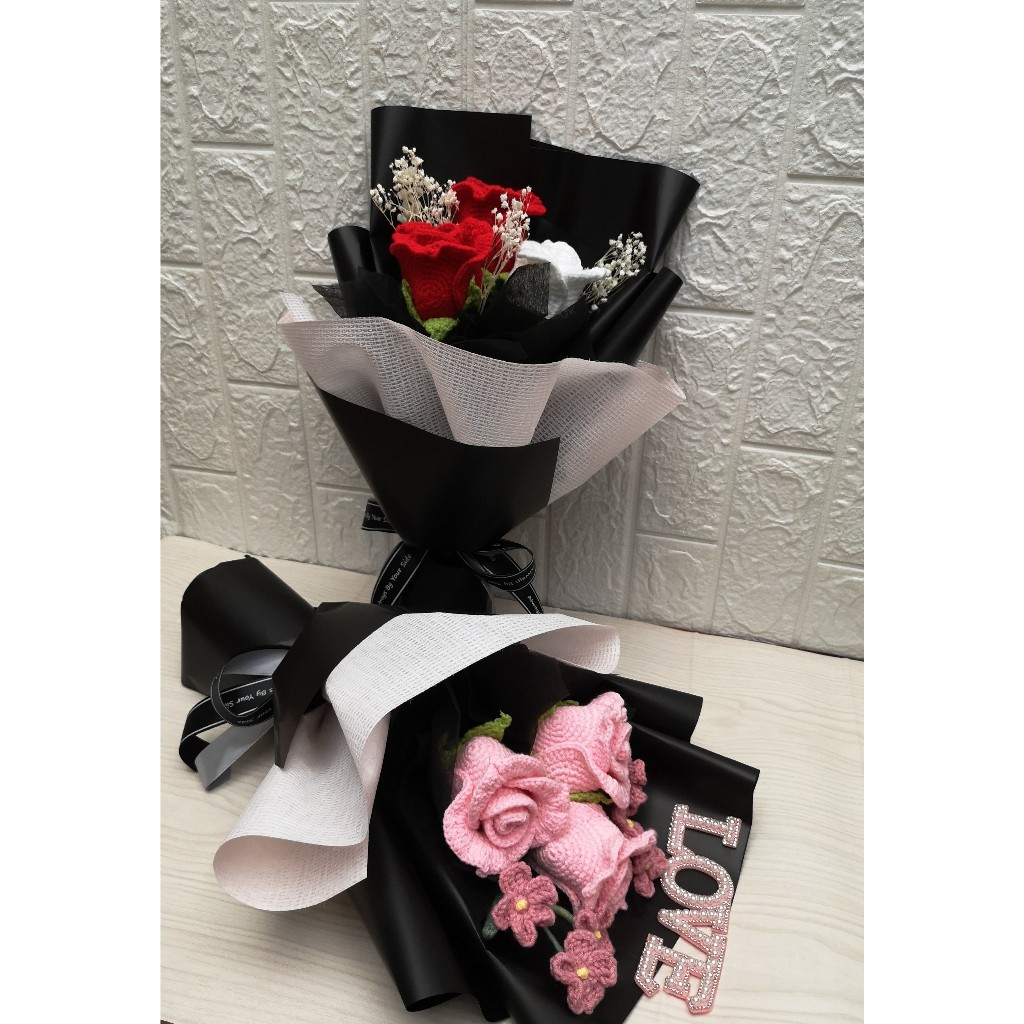 CROCHET FLOWER READY STOCKS VALENTINE'S DAY | BIRTHDAY | ANNIVERSARY ...