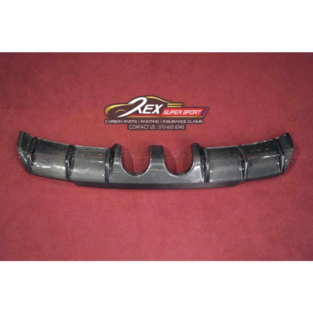 VW Volkswagen Golf MK6 R Rear Diffuser Reife Real Forged / Carbon Fiber ...