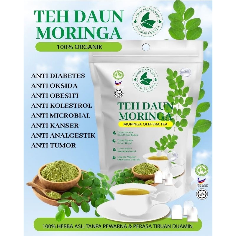 Teh Moringga Asli Atasi 5Serangkai (8u) | Shopee Malaysia