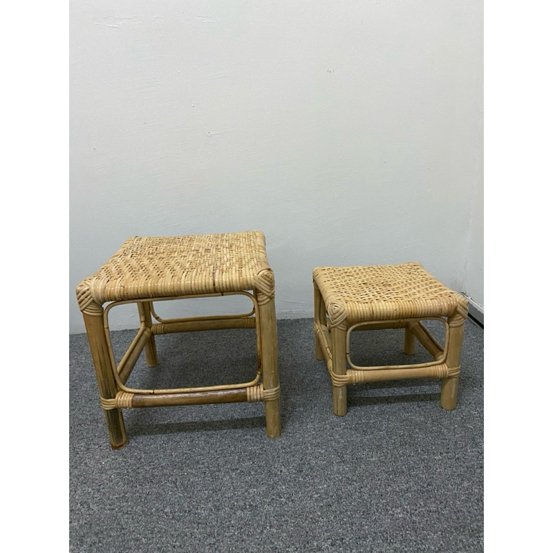 Bangku Rotan / Bangku Murah / Rattan Stool | Shopee Malaysia
