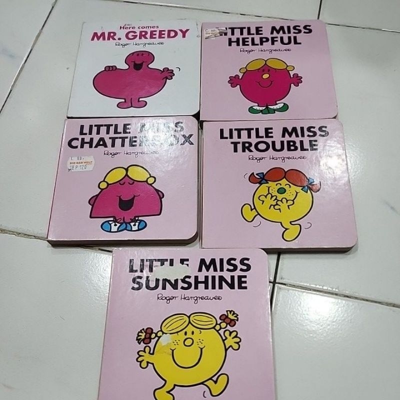 preloved books-Mr Greedy/Little Miss Helpful/Little Miss Chatterbox ...