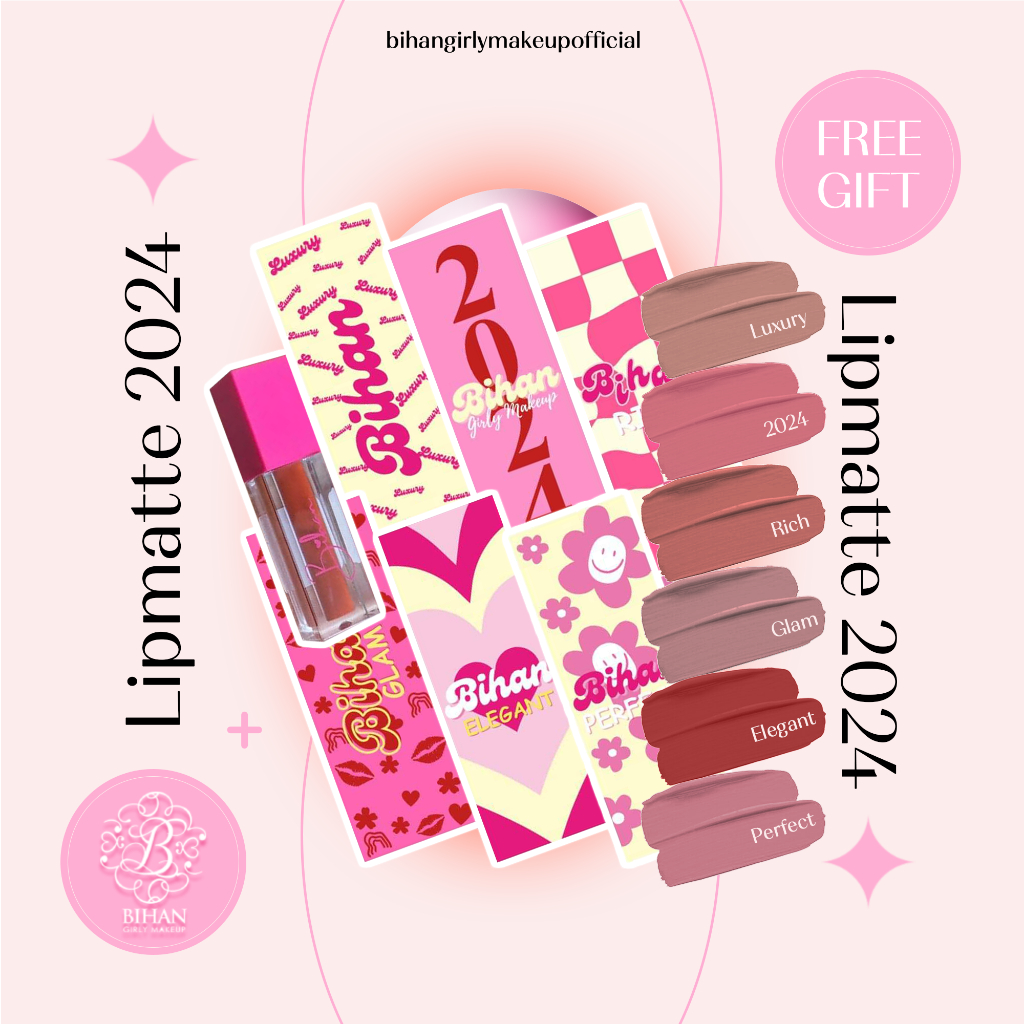 LIPMATTE & LIPGLOSS BGM 2024 | BGM ORIGINAL HQ | Shopee Malaysia